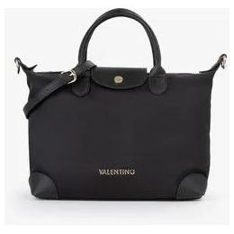 Henkeltasche Valentino BAGS "JOLLY RE", Damen, Gr. B/H/T: 32cm x 23cm x 15cm, schwarz, Lederimitat, Textil, Taschen, Damen Schultertasche, Umh&auml;ngetasche mit Logoschriftzug