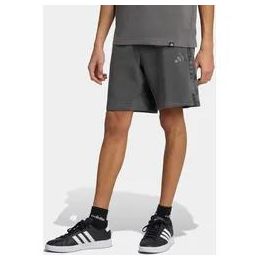 Shorts Adidas SPORTSWEAR "AOP COLOURBLOCK", Herren, Gr. XXL, N-Gr, bunt (grau six, multicolor, grau six, normal, gr.), Obermaterial: 70% Baumwolle, 30% Polyester, Hosen Shorts, sportlicher Stil, aus weichem Baumwollfleece, ohne Verschluss