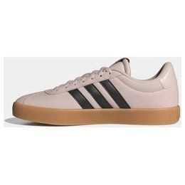 Sneaker Adidas SPORTSWEAR "VL COURT 3.0", Herren, Gr. 41, putty mauve, core schwarz, gold metallic, Leder, Synthetik, Schuhe Sneaker, inspiriert vom Design des Adidas samba, Topseller