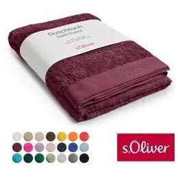 Duschtuch s.Oliver "s.Oliver, Premium Qualit&auml;t, 600 gr/m2, auch als Sets erh&auml;ltlich", burgundy, B:70cm L:140cm, Walkfrottier, Obermaterial: 100% Baumwolle, Handt&uuml;cher, gro&szlig;e Farbauswahl, auch als Handtuch, Waschhandschuh, G&auml;stetuch