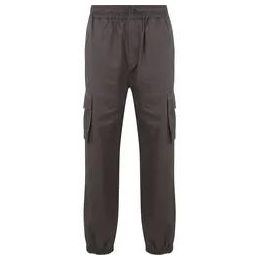 Cargohose DEF "DEF DEF Jumpa Cargopants", Damen, Gr. L, US-Gr&ouml;&szlig;en, anthrazit, 100% Polyester, unifarben, normal, Hosen Cargohose