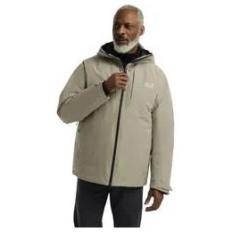 Daunenjacke Jack Wolfskin "ICECAPE 2L DOWN INS JKT M RDS", Herren, Gr. L, linen, Obermaterial: 100% Polyester. Futter: 100% Polyester. Wattierung: 90% Entendaune, 10% Federn, Jacken Daunenjacke, W&auml;rmend, winddicht, Daunenjacke