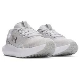 Laufschuh Under Armour "UA W Charged Surge 4", Damen, Gr. 40, halo gray, wei&szlig;, Synthetik, Textil, Schuhe Laufschuh, Gute D&auml;mpfung