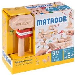Holzbaukasten Matador "Matador Explorer E099", bunt, Spielbausteine, Kinder, Holz