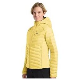 Funktionsjacke Jack Wolfskin "ROUTEBURN PRO INS JKT W", Damen, Gr. XL (46), lemonice, Obermaterial: 100% Polyester. Futter:100% Polyester, Jacken Funktionsjacke