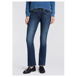Bootcut-Jeans Herrlicher "Pearl Boot Denim Light", Damen, Gr. 29, L&auml;nge 32, mysterious, Denim/Jeans, Obermaterial: 98% Baumwolle, 2% Elasthan, slim fit kn&ouml;chellang, Jeans, im Five-Pocket Style