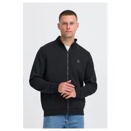 Sweatjacke Blend "BHTomi", Herren, Gr. XL, schwarz, Sweatware, 80% Polyester, 20% Baumwolle, unifarben, normal normal, hoch geschlossener Ausschnitt, Rippb&uuml;ndchen, Sweatjacken Sweatjacke, Basic Sweatjacke mit Taschen