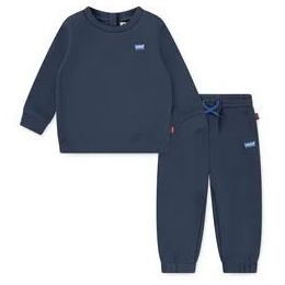 Levi's Neugeborenen-Geschenkset LEVI'S KIDS "LVN HOODIE,JOGGER SET", Jungen, Gr. 18M (86), big dipper, angeraute Sweatware, Obermaterial: 60% Baumwolle, 40% Polyester, KOB Set-Artikel, mit kleiner Label-Applikation- Stickerei