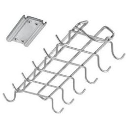 Deckenhaken Metaltex "Slide-Hooks", grau, B:28cm H:13cm L:5cm, Metall, Haken, K&uuml;chen-Regal K&uuml;chenaufbewahrung, f&uuml;r Becher, Tassen, Polytherm Beschichtung, ausziehbar