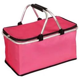 Einkaufskorb Kesper "Volumen ca. 20 Liter, faltbarer Thermokorb", pink, B:50cm H:25,5cm T:29cm, Metall, Polyester, Einkaufsk&ouml;rbe, mit Warm- & Kaltisolierung, der perfekte Begleiter f. jede Gelegenheit