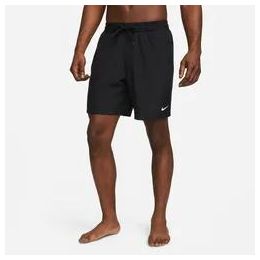 Trainingsshorts Nike "DRI-FIT FORM MENS 7" UNLINED FITNES", Herren, Gr. S, N-Gr, schwarz, Obermaterial: 100% Polyester, Hosen