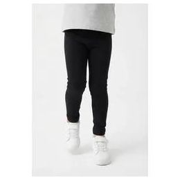 Leggings KIDS Only "KOGNILLE LEGGINGS SOLID JRS NOOS", M&auml;dchen, Gr. 110/116, N-Gr, schwarz, Jersey, Obermaterial: 95% Baumwolle, 5% Elasthan, unifarben, Basic, slim fit kn&ouml;chellang, Hosen Leggings