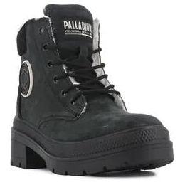 Winterboots Palladium "PALLARISE NBK WL", Damen, Gr. 41, schwarz, Leder, Schuhe Winterboots, Winterschuhe, Schn&uuml;rboots, Winterstiefel, wasserabweisend & gef&uuml;ttert