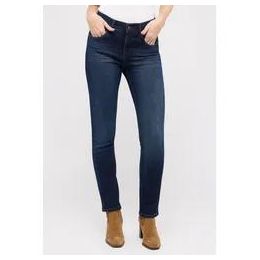Slim-fit-Jeans Angels "Cici", Damen, Gr. 36, L&auml;nge 30, blau (schwarz indigo used), Denim/Jeans, Obermaterial: 92% Baumwolle, 6% Polyester, 2% Elasthan, slim fit, Jeans Slim-fit-Jeans