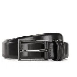 Lederg&uuml;rtel BOSS "Carmello", Herren, Gr. 90, schwarz, Leder, unifarben, G&uuml;rtel Lederg&uuml;rtel, aus gegerbtem Leder mit HUGO BOSS Logo-Pr&auml;gung auf Metallschliesse