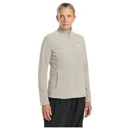 Fleecejacke Jack Wolfskin "TAUNUS", Damen, Gr. XXL, beige (pale sand), Fleece, Obermaterial: 100% Polyester, normal, Jacken Fleecejacke, leichter, dehnbarer, atmungsaktiver Midlayer, &Uuml;bergangsjacke
