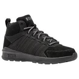 Sneakerboots K-Swiss "VISTA TRAINER MID WNT", Herren, Gr. 41, schwarz, schwarz, schwarz, Leder, Schuhe Sneakerboots, Winterschuhe, Schn&uuml;rboots, Sneaker