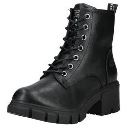Schn&uuml;rstiefelette Dockers BY GERLI "Dockers by Gerli Stiefelette Lederimitat", Damen, Gr. 41, schwarz, schwarz, Lederimitat, Schuhe Schn&uuml;rstiefelette