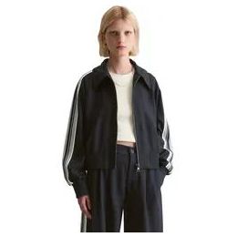 Marc O'Polo Outdoorjacke MARC O'POLO DENIM "mit LENZINGTM ECOVEROTM", Gr. XS, blau depths, Obermaterial: 69% Polyester, 31% Viskose, unifarben, relaxed fit, normaler Saum, Jacken Outdoorjacke
