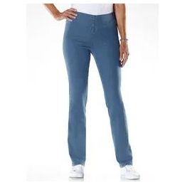Bequeme Jeans Classic Basics, Damen, Gr. 24, Kurzgr&ouml;&szlig;en, blau, bleached, 81% Baumwolle, 17% Polyester, 2% Elasthan, unifarben, lang, Jeans