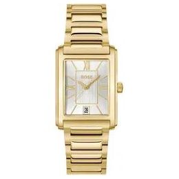 Quarzuhr BOSS "PRINCIPLE DRESS", goldfarben, Armbanduhren, Damen, Quarzuhr, Armbanduhr, Damenuhr, Herrenuhr, Edelstahlarmband, analog, Tag
