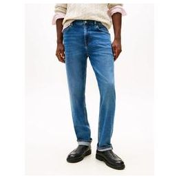 Straight-Jeans Tommy Hilfiger "DENTON Slim Straight Fit", Herren, Gr. 34, L&auml;nge 36, sep indigo, Denim/Jeans, Obermaterial: 99% Baumwolle, 1% Elasthan, gerade lang, Jeans Straight-Jeans