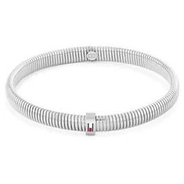 Armband Tommy Hilfiger "STRETCH BRACELETS", edelstahlfarben, blau, wei&szlig;, rot, Armb&auml;nder, Damen, 16,5cm, Edelstahl, Armband