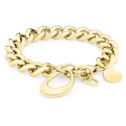 Armband Liebeskind Berlin "Schmuck Geschenk Edelstahl Armkette The Organic", gold (gelbgoldfarben), Armb&auml;nder, Damen, 20cm, Edelstahl, Armband