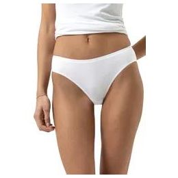Minislip Mey "Modal Pure", Damen, Gr. XS, wei&szlig;, Single Jersey, Obermaterial: 94% Modal, 6% Elasthan, k&ouml;rpernah, Unterhosen, superfeine Modalfaser, gl&auml;nzende Details, tiefer Sitz