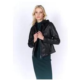 Lederjacke Freaky Nation "Tamy-FN", Damen, Gr. XL(42), schwarz, Oberstoff: 100% Leder. Futter: 100% Baumwolle, normal, Jacken