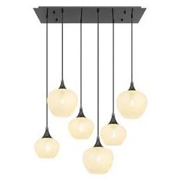 Globo LIGHTING H&auml;ngeleuchte "MAXY", schwarz, chrom, H: 120cm, 1 Stk., Leuchten, H&auml;ngelampe/Pendelleuchte/unterschiedliche Gl&auml;ser, H&auml;ngeleuchte