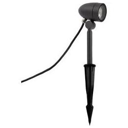 Paco Home Gartenstrahler "Luspo", grau, 1, &Oslash; 6,5cm H: 38cm, Leuchten, Outdoorleuchte Erdspie&szlig; Leuchte Spot GU10 Kabel 1,5m Mit Stecker, Gartenstrahler