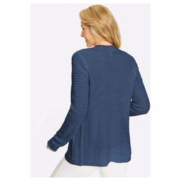 Cardigan Classic Basics, Damen, Gr. 42, jeansblau, 100% Polyacryl, unifarben, Strickjacken