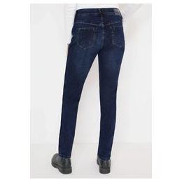 Comfort-fit-Jeans Cecil, Damen, Gr. 32, L&auml;nge 30, dunkelblau schwarz washed, Jeans, 67% Baumwolle, 31% Polyester, 2% Elasthan, unifarben, kn&ouml;chellang, Jeans, 5-Pocket-Style