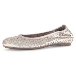 Ballerina Gabor "Eleganter Ballerina", Damen, Gr. 35,5, gold, Schuhe Ballerina