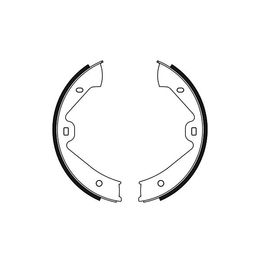 Bosch Bremsbackensatz, Feststellbremse 0986487755 f&uuml;r Porsche VW