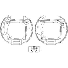 Hella Bremsbackensatz Shoe Kit Pro 8db355004521 f&uuml;r Mercedes