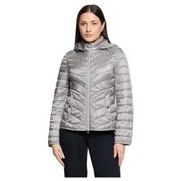 Outdoorjacke Betty Barclay "Damen mit abnehmbarer Kapuze", Damen, Gr. 36, hellgrau, Obermaterial: 100% Polyamid; F&uuml;llung: 100% Polyester, tailliert, Jacken Outdoorjacke