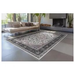 Teppich Kayoom "Rocks 425", elfenbein, B:240cm H:6mm L:330cm, Polyester, Teppiche, Teppich, Kurzflor, Orient Optik, Wohnzimmer