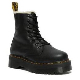 Winterboots Dr. Martens "Jadon FL", Damen, Gr. 36, schwarz, Leder, unifarben, Schuhe Winterboots, Plateauboots, Chunky Boot mit Warmfutter