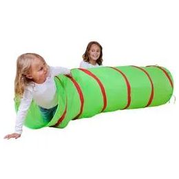 Spieltunnel KNORRTOYS "Zelttunnel, gr&uuml;n/rot", bunt, Spieltunnel, Kinder, &Oslash; 45cm B/H/L: 180cm, Polyester, Spieltunnel, L:180cm &Oslash;:45cm