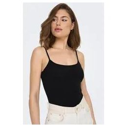 Jacqueline de Yong Tanktop JDY "JDYAVA SINGLET JRS NOOS", Damen, Gr. XL, schwarz, Jersey, Obermaterial: 95% Baumwolle, 5% Elasthan, unifarben, regular fit h&uuml;ftlang, Rundhals, Tops Tanktop