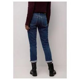 Loose-fit-Jeans Street One, Damen, Gr. 26, L&auml;nge 28, schwarz indigo soft washed, Jeans, 79% Baumwolle, 15% Polyester, 4% Elastomultiester, 2% Elasthan, unifarben, lang, Jeans, Middle Waist