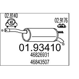 MTS MARKENTECHNIKSERVICEGMBH & CO. KG MTS Endschalld&auml;mpfer 0193410 f&uuml;r Fiat