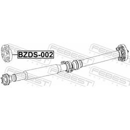 FEBEST Gelenk, L&auml;ngswelle bzds002 f&uuml;r MERCEDES-BENZ