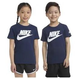 T-Shirt Nike SPORTSWEAR, M&auml;dchen, Gr. 98 (3), blau (midnight navy), Obermaterial: 60% Baumwolle, 40% Polyester, Rundhals, Shirts T-Shirt, f&uuml;r Kinder, aus Baumwolle und Polyester, pflegeleicht
