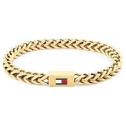 Armband Tommy Hilfiger "BRAIDED METAL BRACELETS", gelbgoldfarben, blau, wei&szlig;, rot, Armb&auml;nder, Damen, 19cm, Edelstahl, Armband