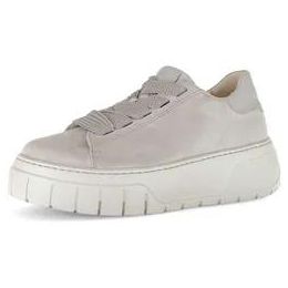 Sneaker Gabor "Sneaker low", Damen, Gr. 43, beige, Schuhe Sneaker