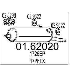 MTS MARKENTECHNIKSERVICEGMBH & CO. KG MTS Endschalld&auml;mpfer 0162020 f&uuml;r Citro&euml;n