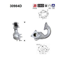 AS Katalysator 30984d f&uuml;r RENAULT
